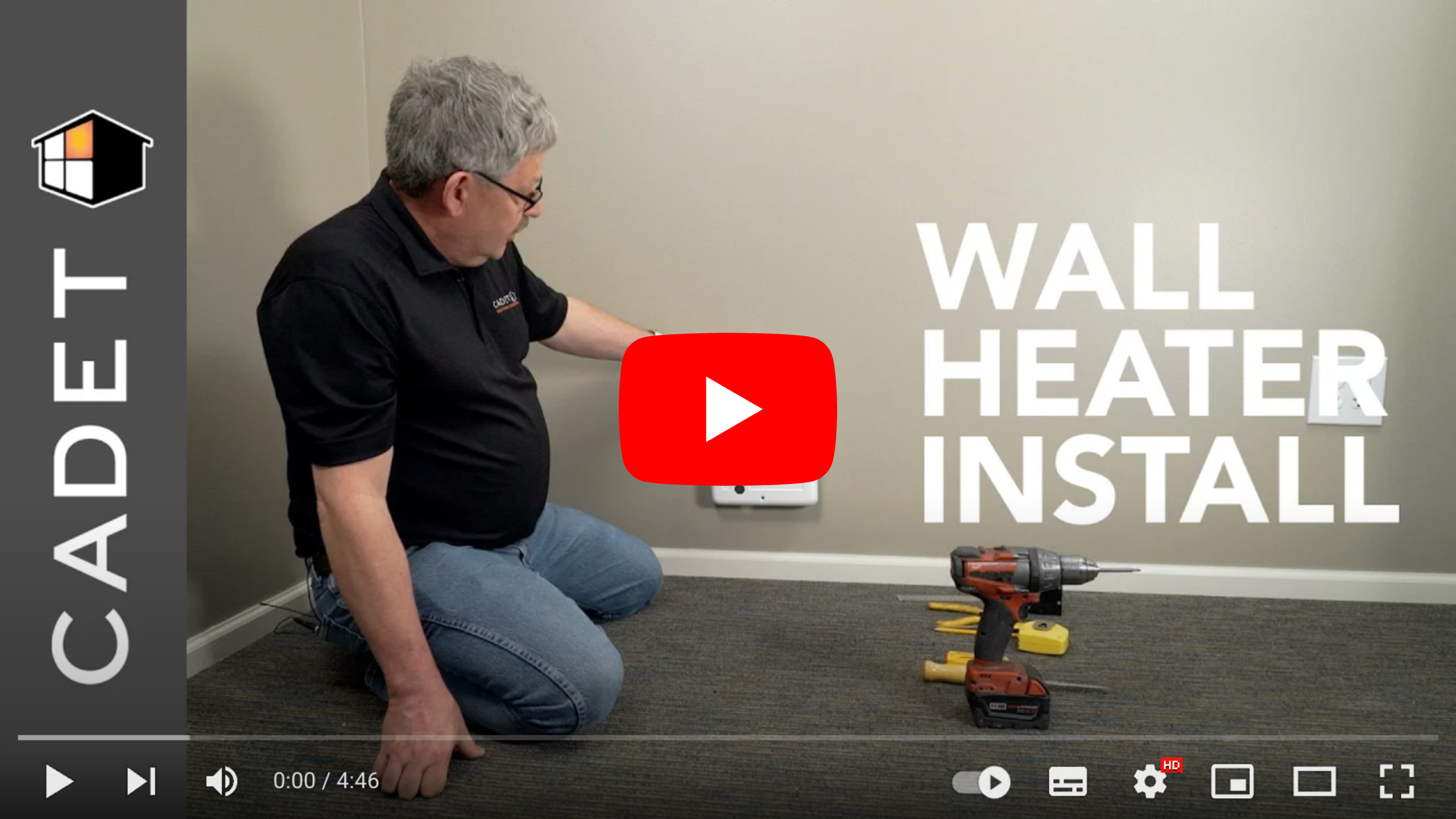 Install Wall Heater With a Built-in Thermostat | Cadet
